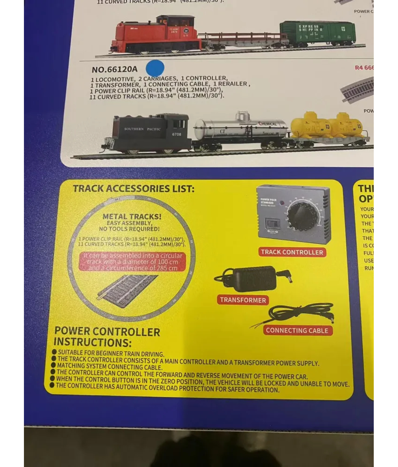 Железная дорога HANFLY набор с подложкой Metal Model Train, стартовый ...